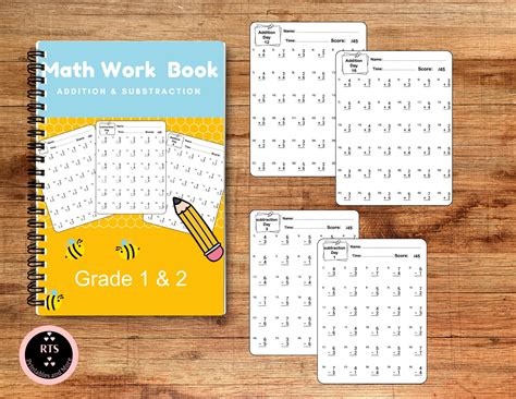 addition and subtraction math workbook grade 1 2 homeschool grade 1 2