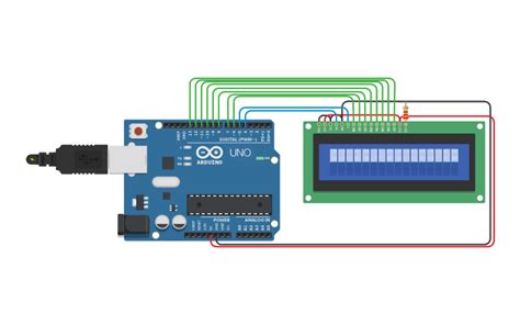 circuit design lcd display direct programming tinkercad
