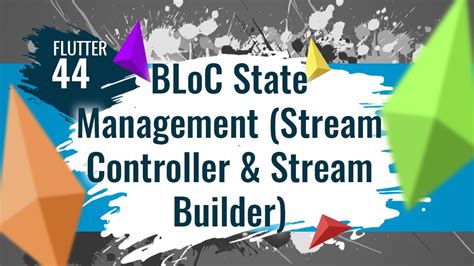 Eng Sub Flutter 44 Bloc State Management Stream Controller And Stream Builder Youtube