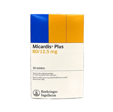 Micardis Plus 80mg125 Mg Boehringer Box30s Buymed Thailand