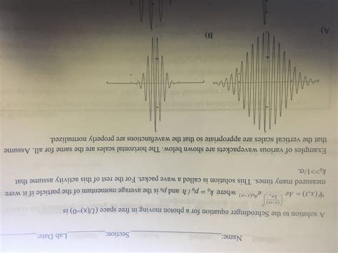 Lab Date Section Name A Solution To The Chegg