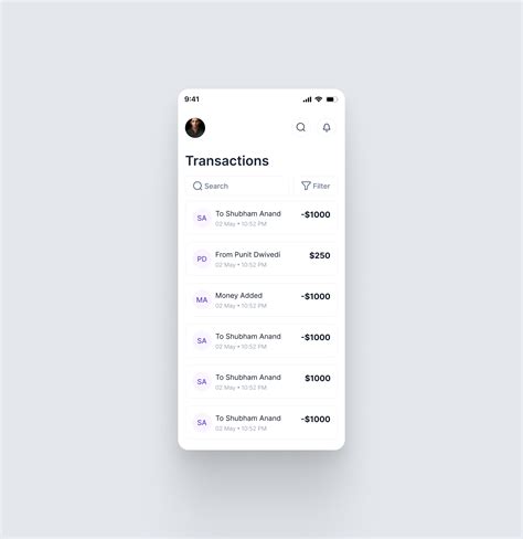 Transaction Ui Design 💜 By Shubham Anand On Dribbble