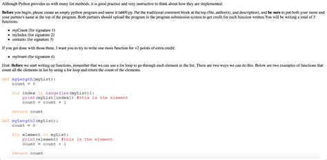 Solved Use These Two Functions As Examples To Write Your Chegg Com