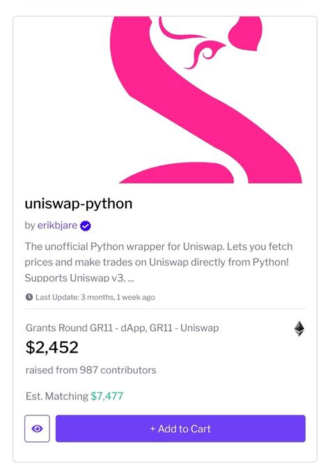 uniswap python uniswappython twitter