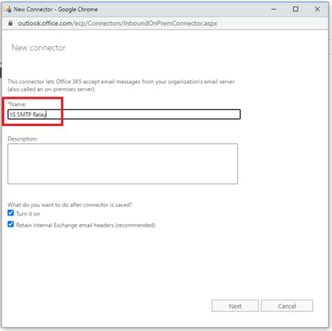 Using IIS As SMTP Relay With Exchange Online For Custom Apps