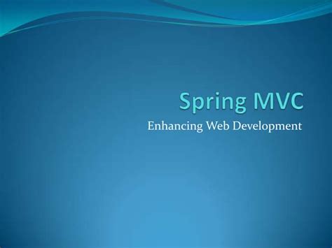 Spring Mvc Ppt