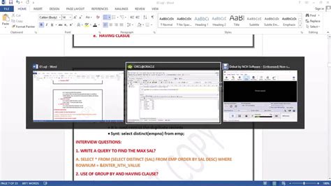 06 clauses in sql in oracle database youtube