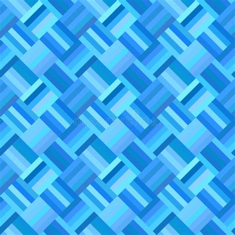 Blue Geometrical Diagonal Stripe Mosaic Tile Pattern Background Stock Vector Illustration Of