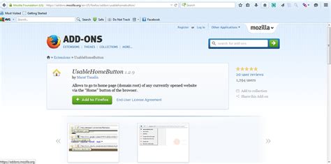 how to add site home page button to toolbar in firefox safari and