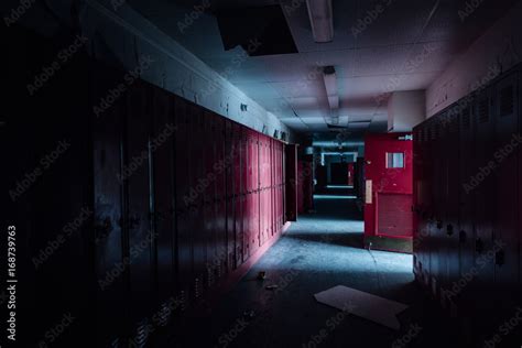 Abandoned School Hallway