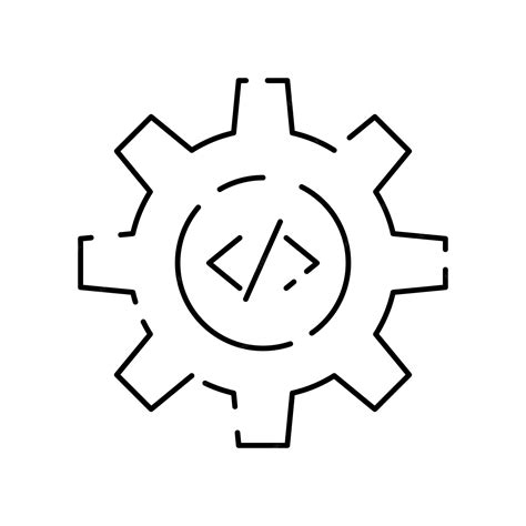 벡터 devops 아이콘 편집 가능한 스트로크 소프트웨어 개발 및 it 운영 기호 테스트 릴리스 모니터 작동 배포 계획 코드