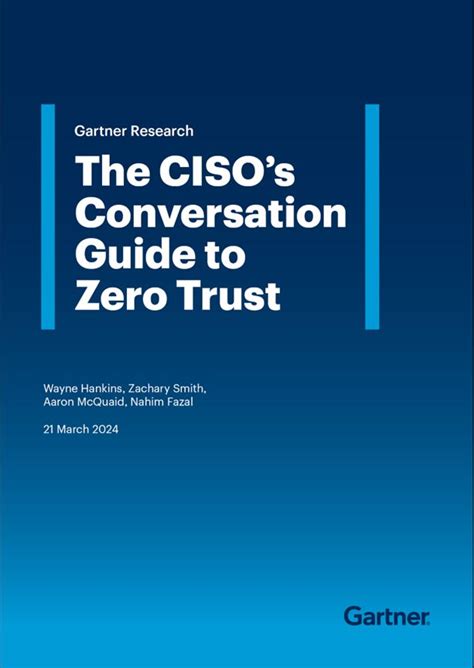 Zero Trust Meet On Linkedin Cybersecurity Zerotrust Ciso Gartner