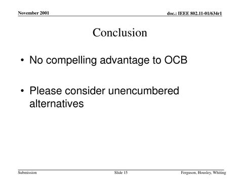 Ppt Aes Mode Choices Ocb Vs Counter Mode With Cbc Mac Powerpoint Presentation Id 5330007