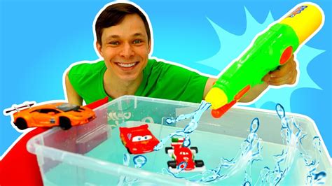 Игры с машинками - Маквин строит бассейн - Мастерская Фёдора - Игры для ...