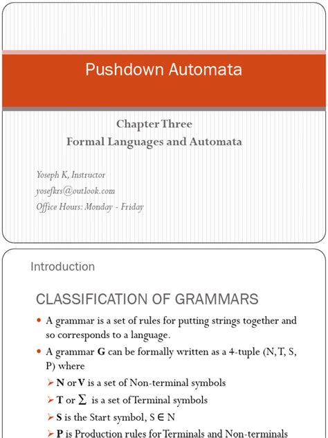 chapter 3 Slides | PDF | Automata Theory | Syntax (Logic)