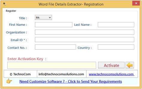 Help Word File Details Extractor Software
