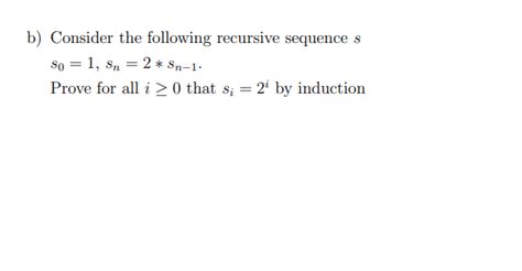 Solved A Suppose The Following Recursive Set S Basis Chegg