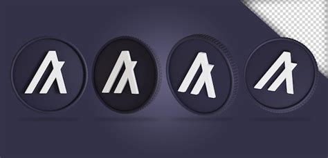 Premium PSD Algorand Algo Cryptocurrency Coin D Rendering Collections