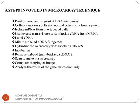 Role Of Nuclicacid Microarray Andprotein Micro Array For Drug Discovery