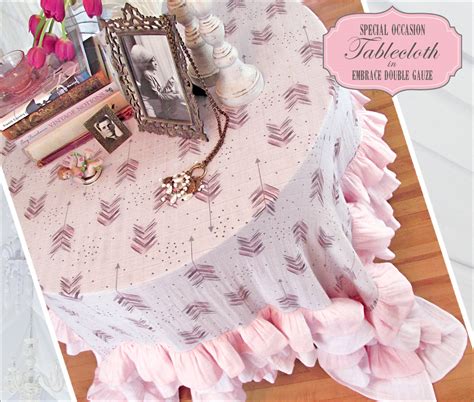 Embrace® Double Gauze Cotton Ruffle Tablecloth