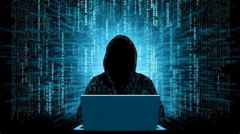 Premium Ai Image Hacker Breaching Computer Network Security