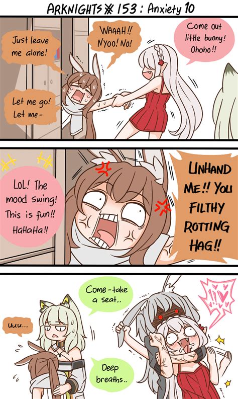 Amiya Kal Tsit Warfarin And Savage Arknights Drawn By Guin Guin