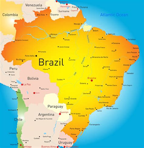 Brazil Cities Map