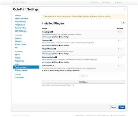 touchui plugin octoprint open source host software adafruit