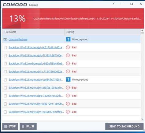 Camas Cima Is Xcitium Verdict Cloud Comodo Instant Malware Analysis