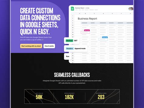 Data Api Calls Landing Page By Adam Muflihun On Dribbble
