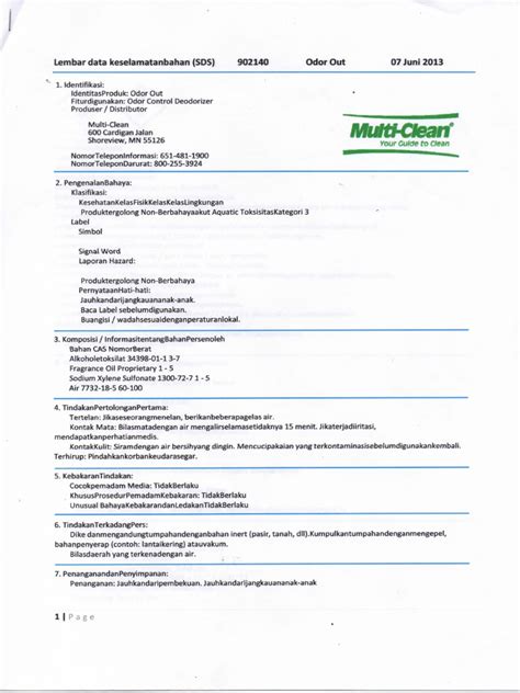 Msds Odor Control Pdf Msds Odor Control Pdf