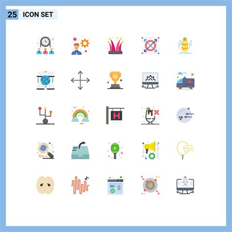 25 Thematic Vector Flat Colors And Editable Symbols Of Bundle Pack Clown Seo Web Editable Vector