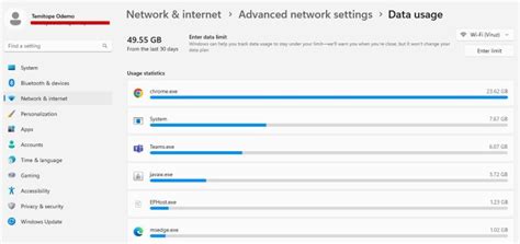 How To Check And Reset Network Data Usage In Windows 11