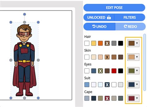 Change Colors Storyboard That Help Center
