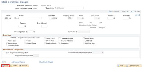 How To Create A Class Block Myservicehub Support Toronto