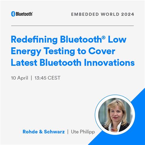 bluetooth embeddedworld embeddedsystems ew24 bluetooth sig