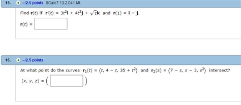 Solved Find R T If R T 3t 2i 4t 3j Root Of T K And Chegg Com
