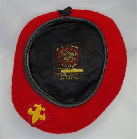 Vintage Red Wool Boy Scout Jacket And Beret Bsa Official Apparel Etsy
