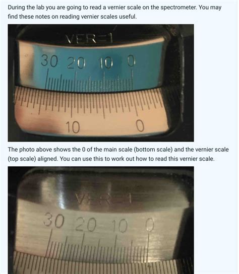 Solved During The Lab You Are Going To Read A Vernier Scale Chegg Com