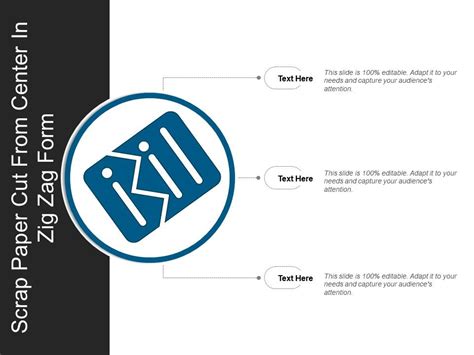 Scrap Paper Cut From Center In Zig Zag Form Presentation Powerpoint