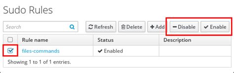 30 8 Disabling And Enabling Sudo Rules Red Hat Product Documentation