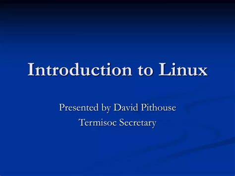 PPT Introduction To Linux PowerPoint Presentation Free Download ID 4776981