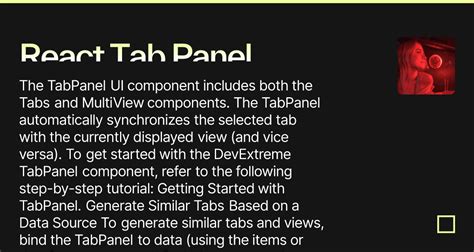 React Tab Panel Forked Codesandbox