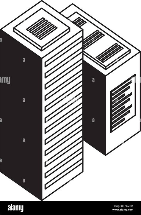 Servers Data Center Isometric Icon Stock Vector Image And Art Alamy