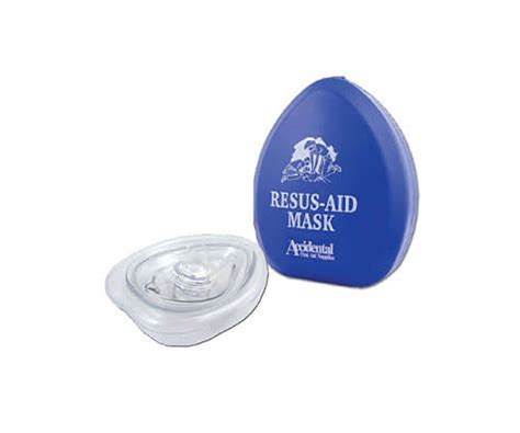 Resus Aid Mask Resuscitator With Valve And Case 37483 Agrade Cleaning Supplies