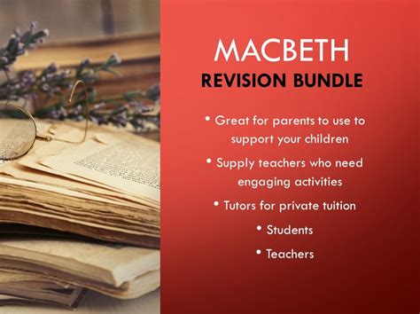 Macbeth Revision Bundle Teaching Resources
