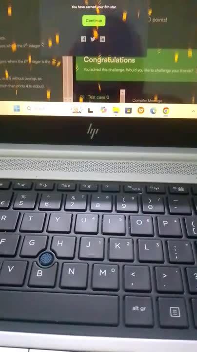 Rahul Kumar Yadav On Linkedin Hackerrank Codingjourney Achievement Problemsolving