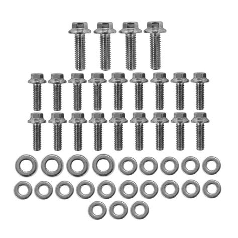 Arp 454 1804 Oil Pan Bolt Kit Polished Stainless Steel Hex Head With