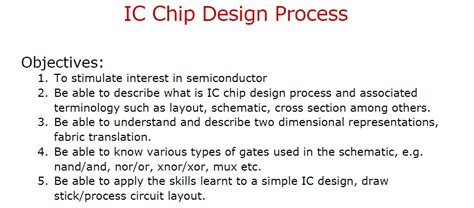 Solved Ic Chip Design Process Objectives 1 To Stimulate Solved Ic Chip Design Process Objectives 1 To Stimulate
