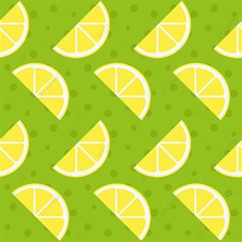 Vector Seamless Pattern With Lemon Slices Abstract Backdrop Background PNG And Vector With